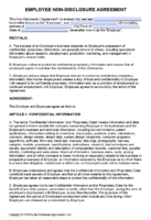 Free Non-Disclosure Agreements - Templates - Samples
