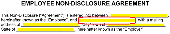Free Employee Non-Disclosure Agreement Template | PDF | Word