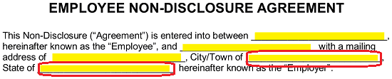 Free Employee Non-Disclosure Agreement Template | PDF | Word