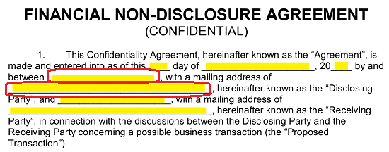 Free Financial Non-Disclosure Agreement (NDA) Template | PDF | Word