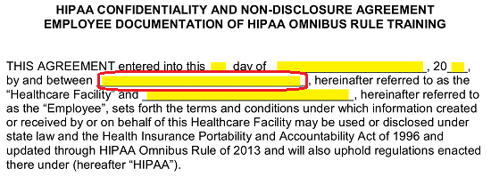 Free HIPAA (Employee) Non-Disclosure Agreement (NDA) Template | PDF | Word