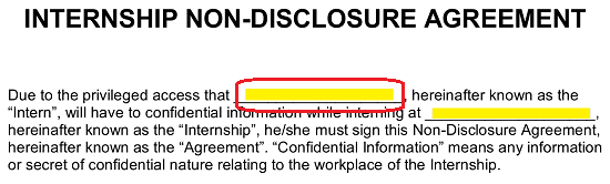 Free Intern Confidentiality Agreement Template - NDA | PDF | Word