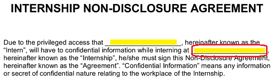 Free Intern Confidentiality Agreement Template - NDA | PDF | Word