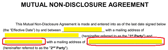 Free Mutual Non-Disclosure Agreement (NDA) Template | PDF | Word