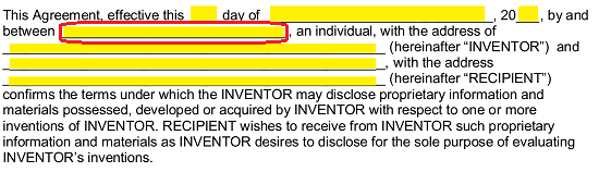 Free Patent (Invention) Non-Disclosure Agreement (NDA) Template | PDF ...