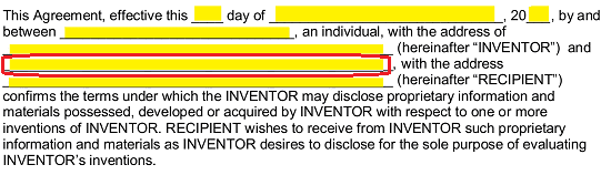 Free Patent (Invention) Non-Disclosure Agreement (NDA) Template | PDF ...